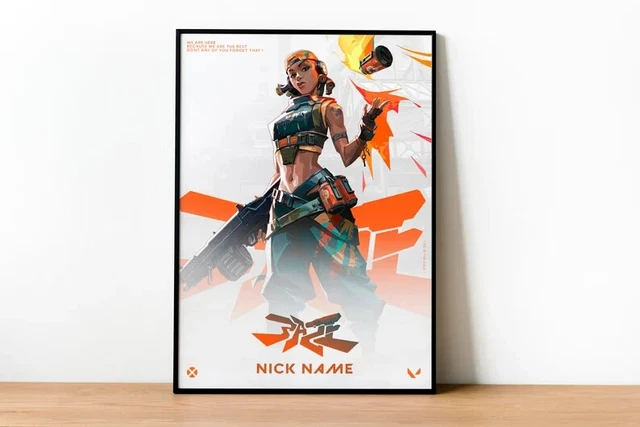 Raze Valorant Valorant Poster Gaming Poster Gamer Room Decor Gamer Gift ...