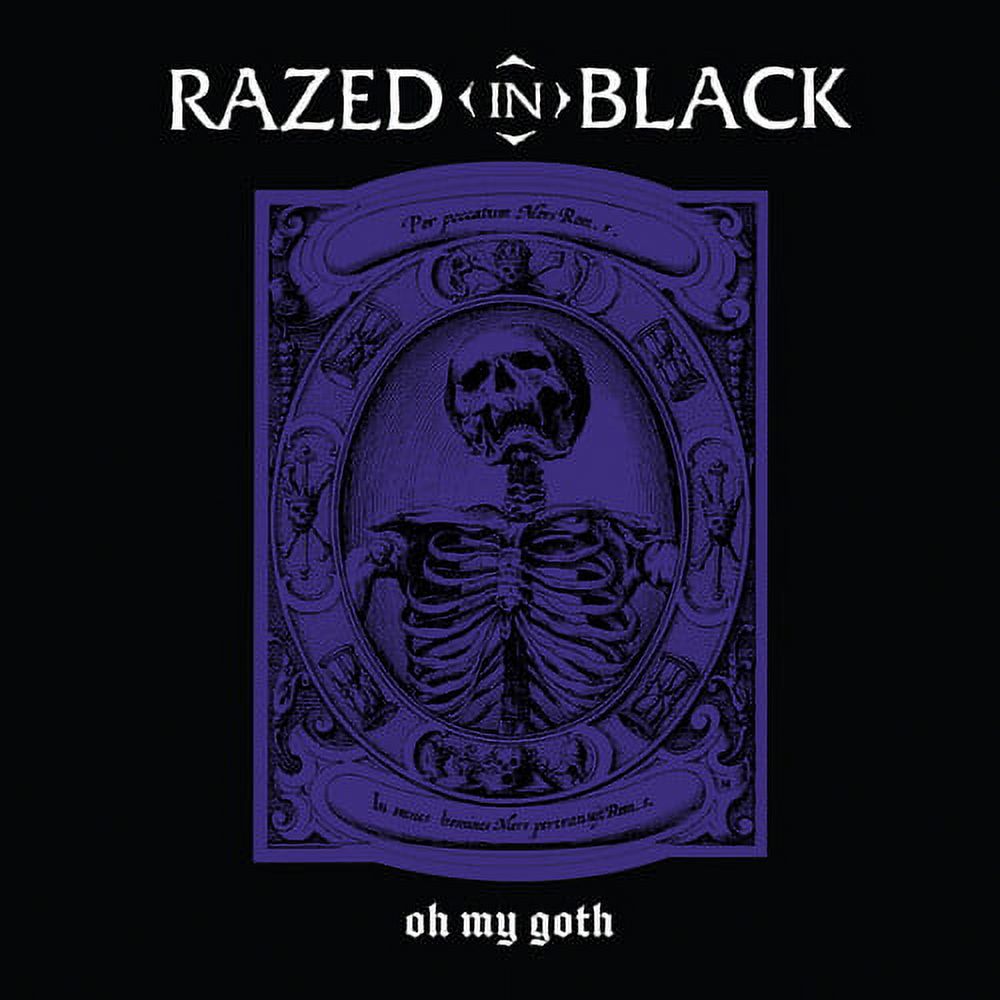 Razed in Black - Oh My Goth! - Purple Black Splatter - Music ...