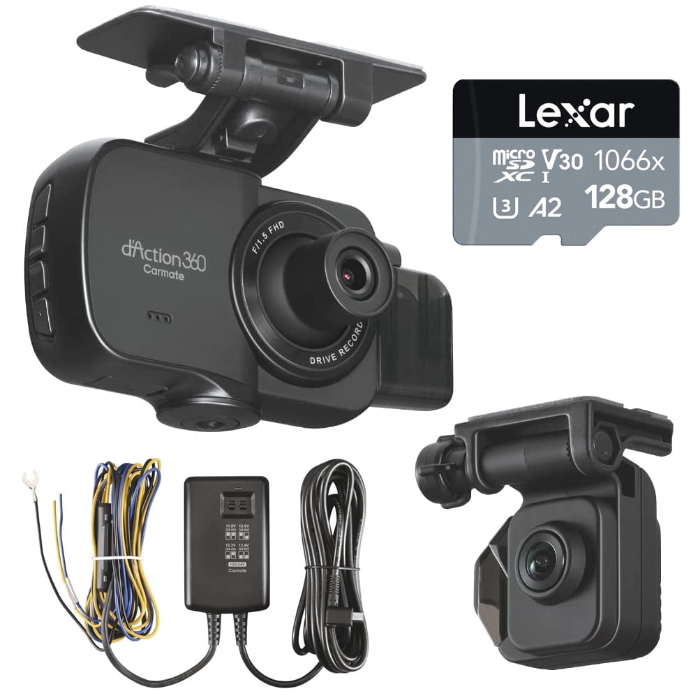 Razo DC4000RA d'Action 360D 3 Channel 360 Degree Dash Cam: FHD Dash ...