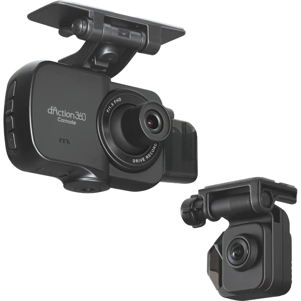 Razo Dash Cam DC4000RA, Simultaneous 3-Ch 360-Degree Recording, Records ...