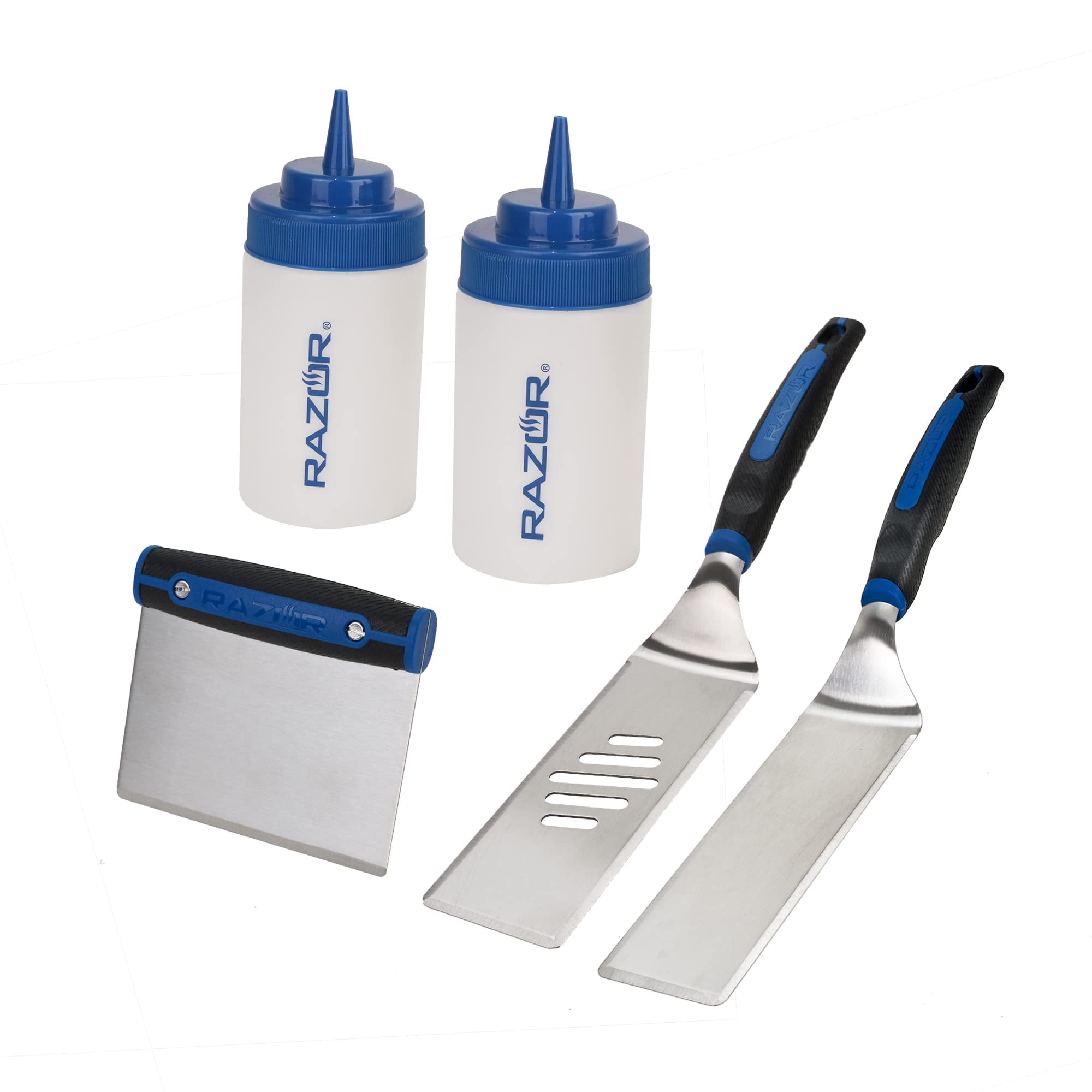 Razor Stainless Steel BBQ Cooking Kit - 5-Piece Basic Griddle Set with ...