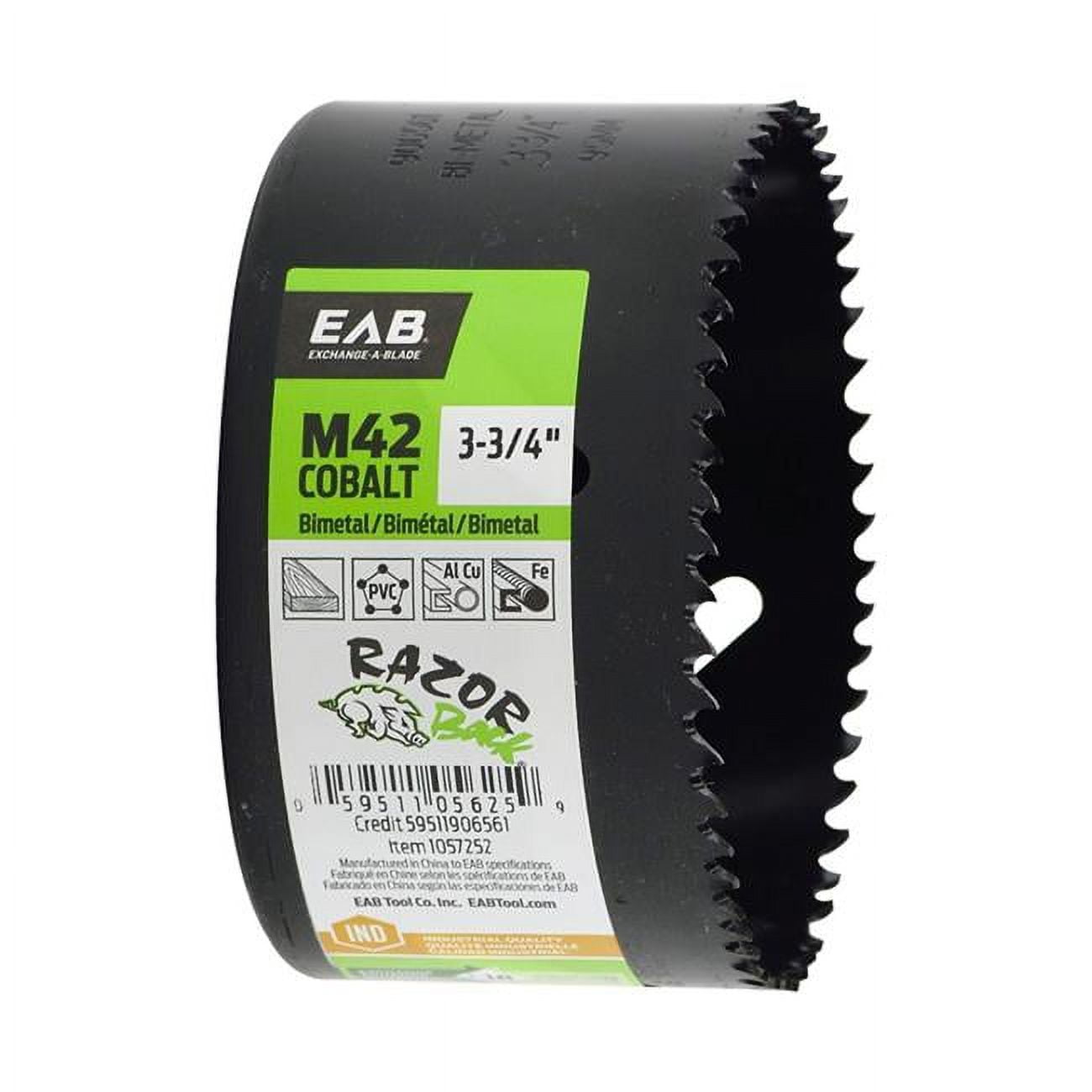 Razor Back 1057252 3.75 in. M42 Industrial Hole Saw - Recyclable ...