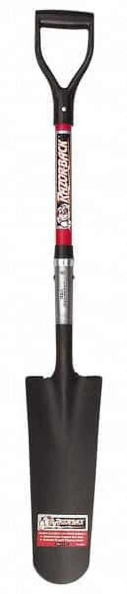 Razorback Steel Spade, 16x6 Inch Blade, Fiberglass D-Grip Handle, 30 ...