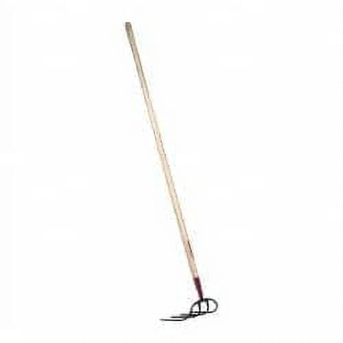 Razor-Back Refuse Hook with 60" Straight Wood Handle 4 Tines, 9" Tine ...