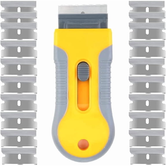 Razor Blade Scrape with 20pcs Extra Blades, Scraper Tool, Razor Blade ...