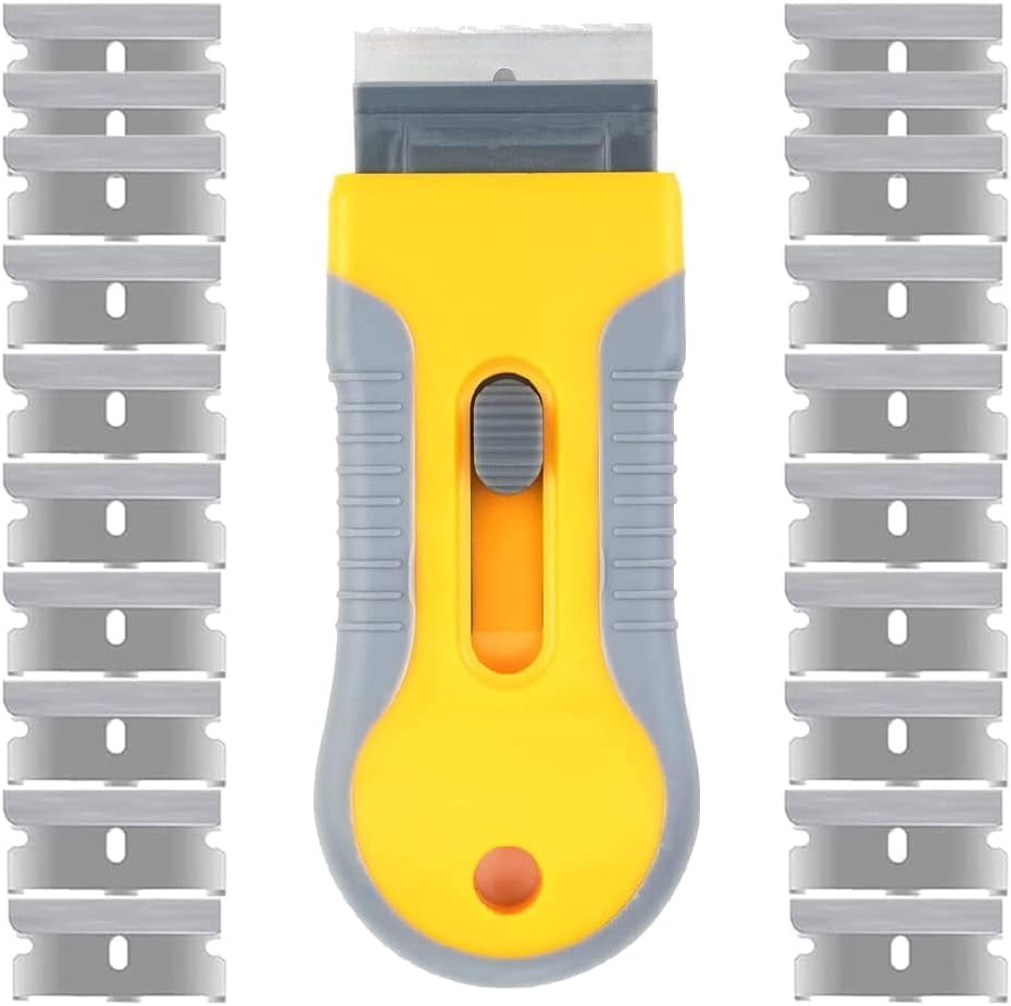 Razor Blade Scrape with 20pcs Extra Blades, Scraper Tool, Razor Blade ...