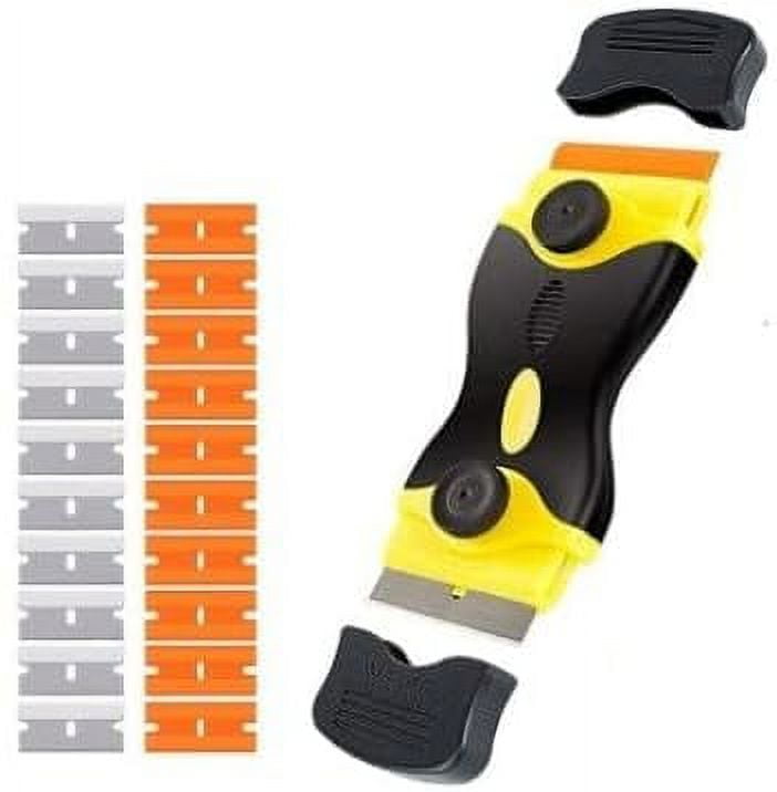 Razor Blade Scraper, 1 Pack Double Razor Scraper with with 10Pcs ...