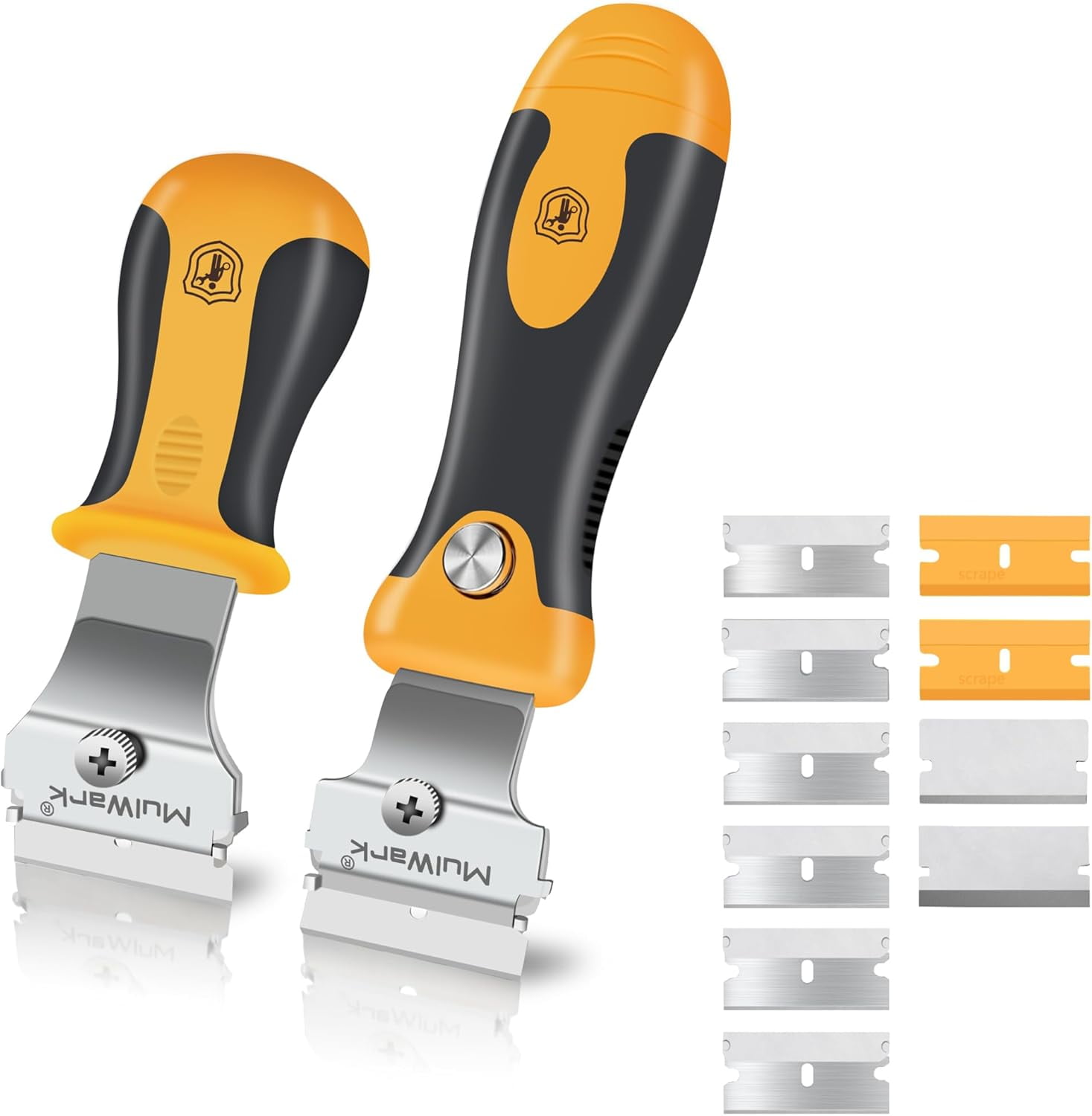 Razor Blade Scraper | 2 Handles Razor Scraper Set With Extra 12pcs ...
