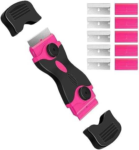 Razor Blade Scraper, 2 Pack Double Edged Razor blade Scraper Tool with ...