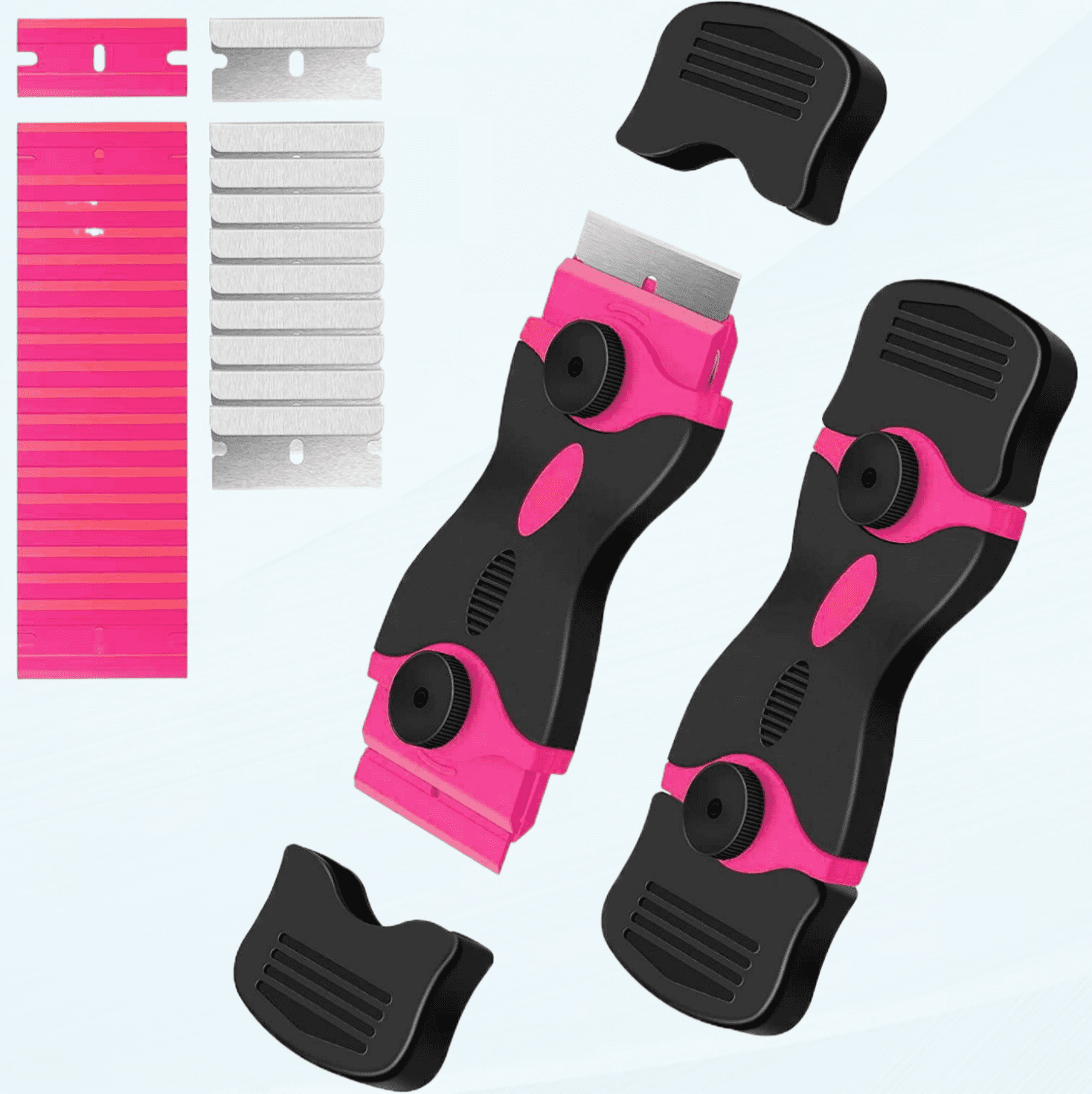 Razor Blade Scraper, 2 Pack Double Edged Razor blade Scraper Tool with ...