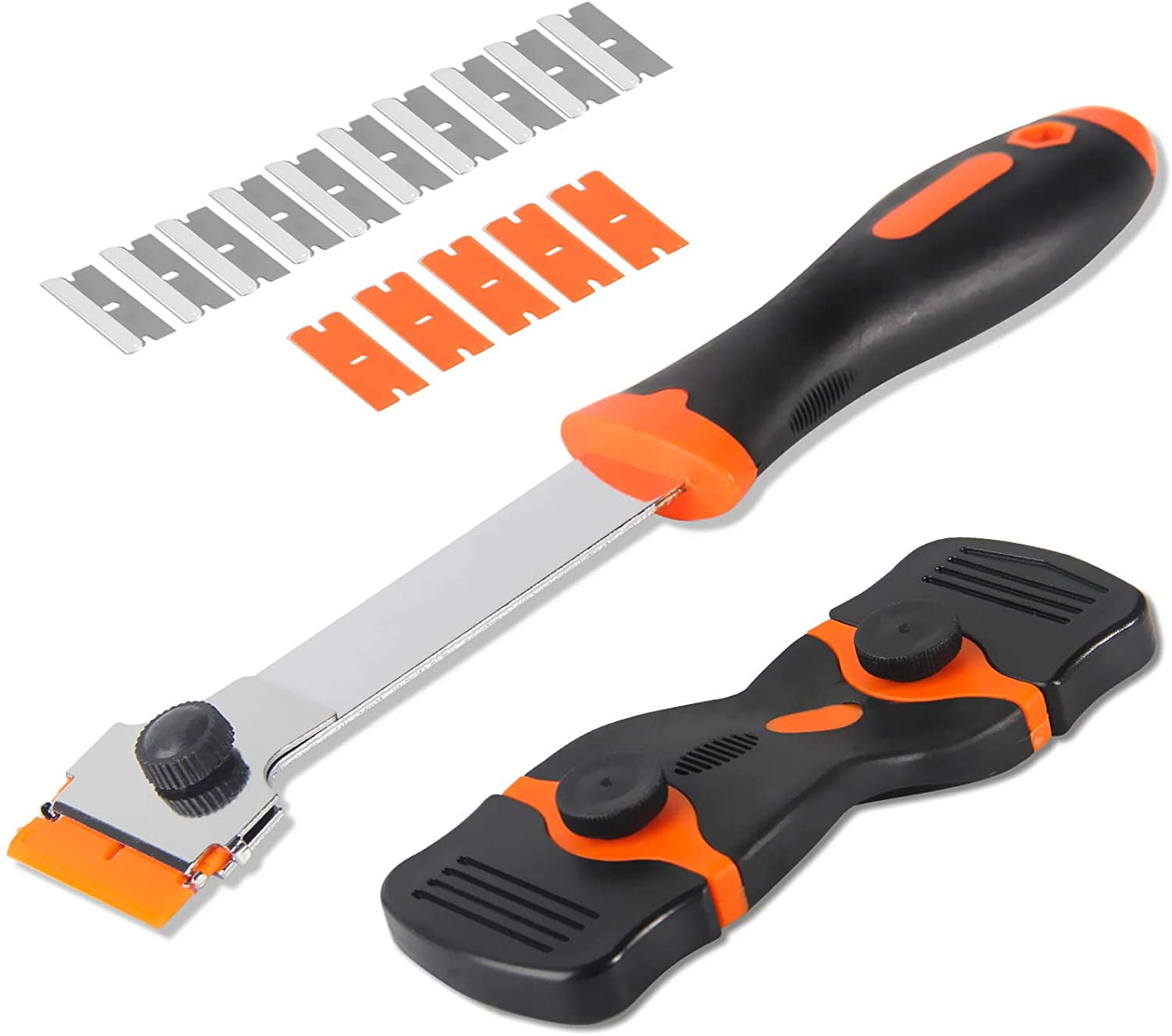 Razor Blade Scraper, 2 Pack Razor Scraper Tool Set with 15 PCS Extra ...