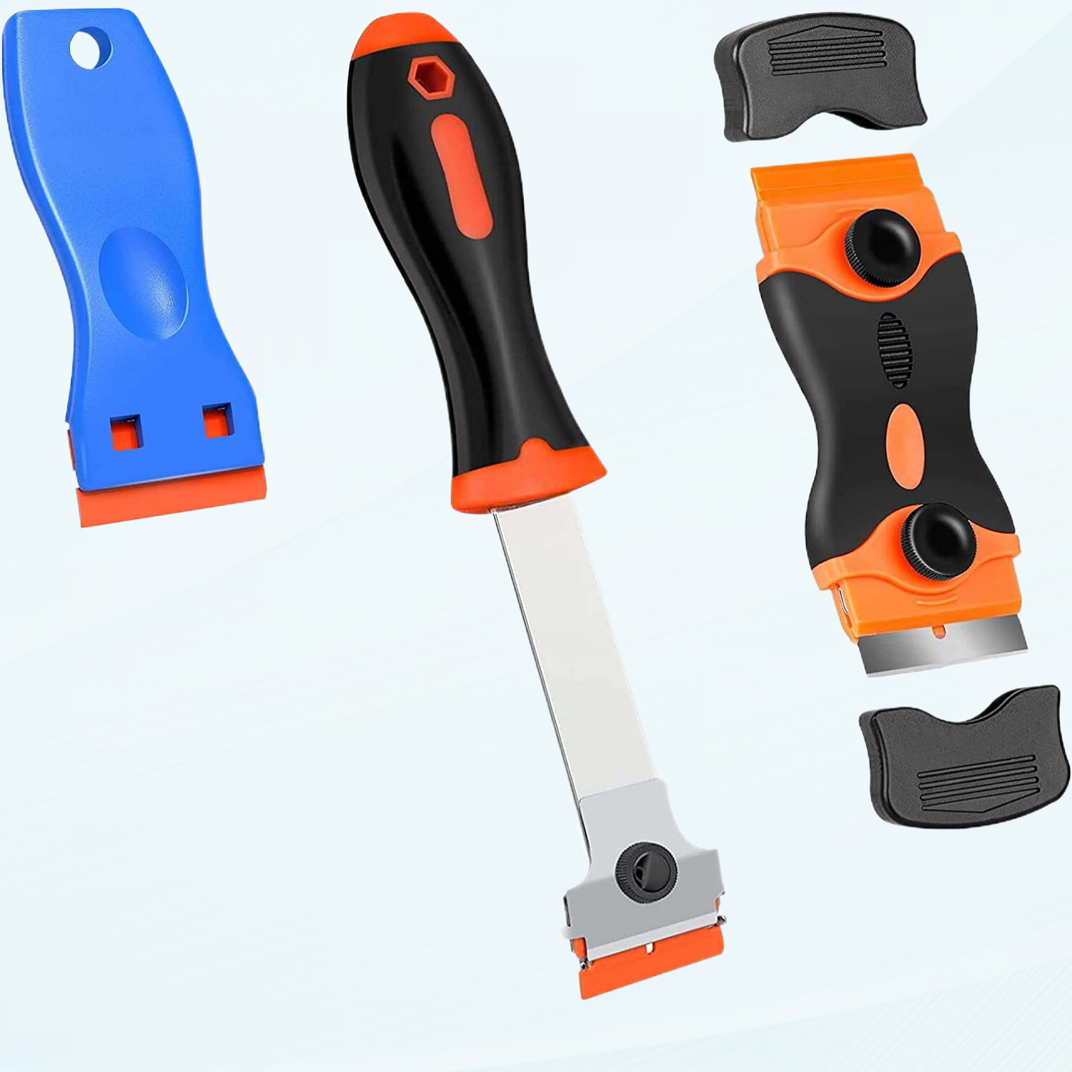 Razor Blade Scraper, 3 Pack Razor Scraper Tool with 50 Plastic and 30 ...