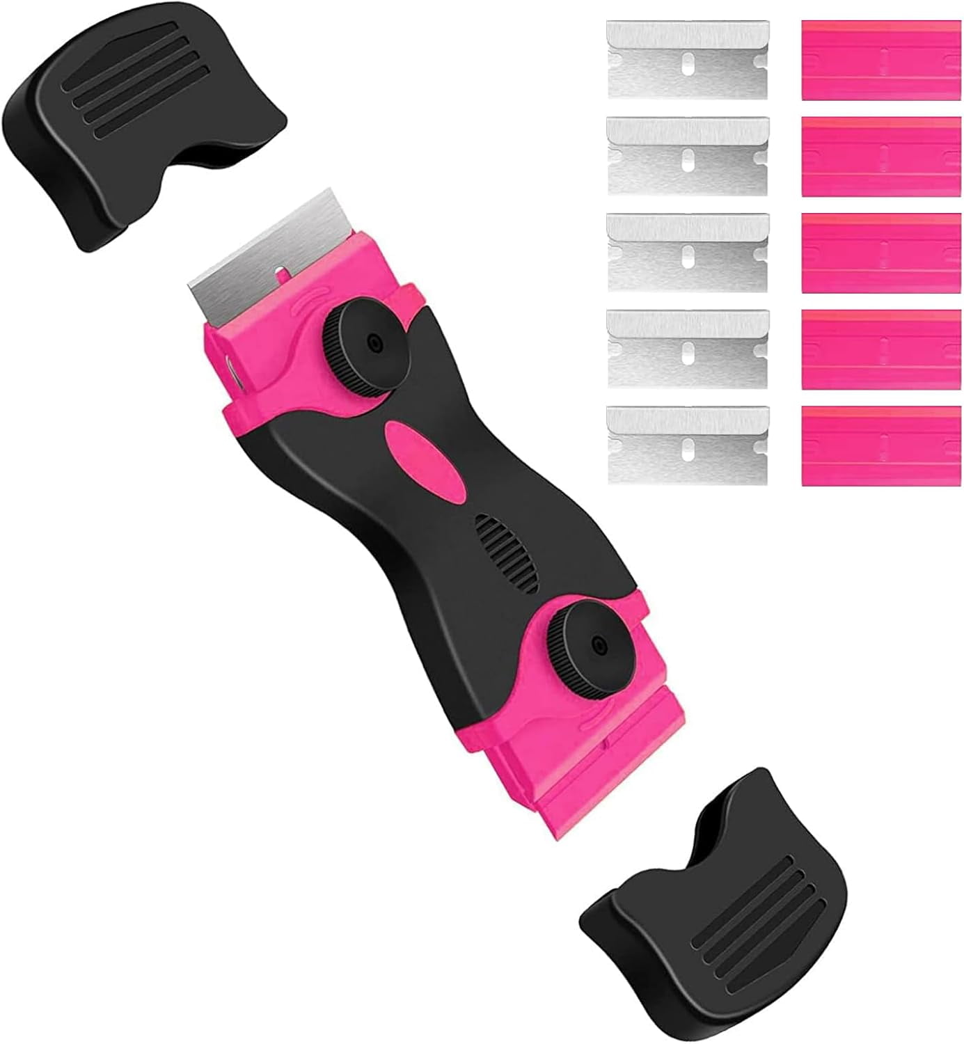 Razor Blade Scraper, Double Edged Razorblade Scraping Tool with 10 Pcs ...