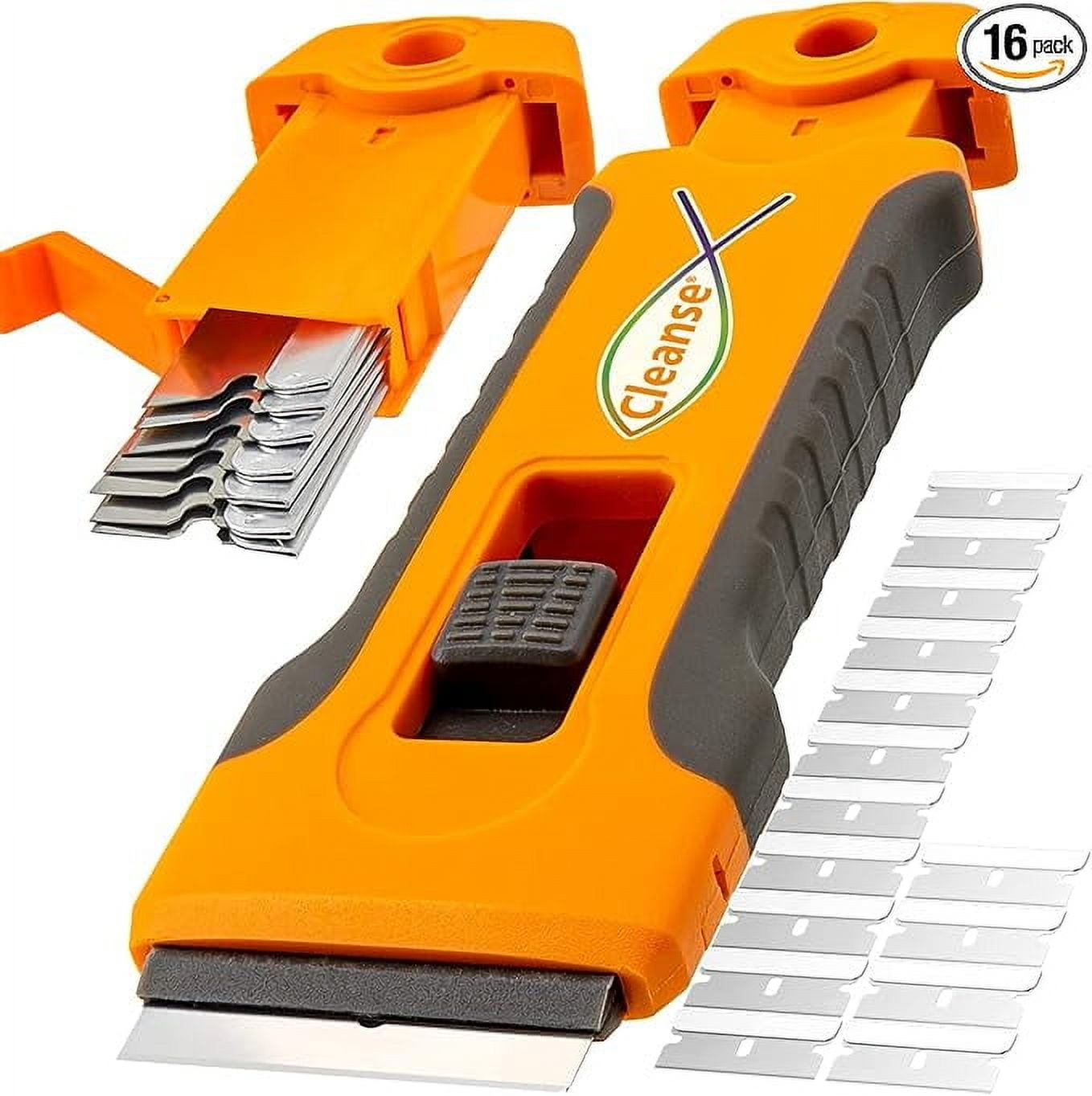 Razor Blade Scraper Tool with 15pcs Extra Blades, Cleaning Razor ...