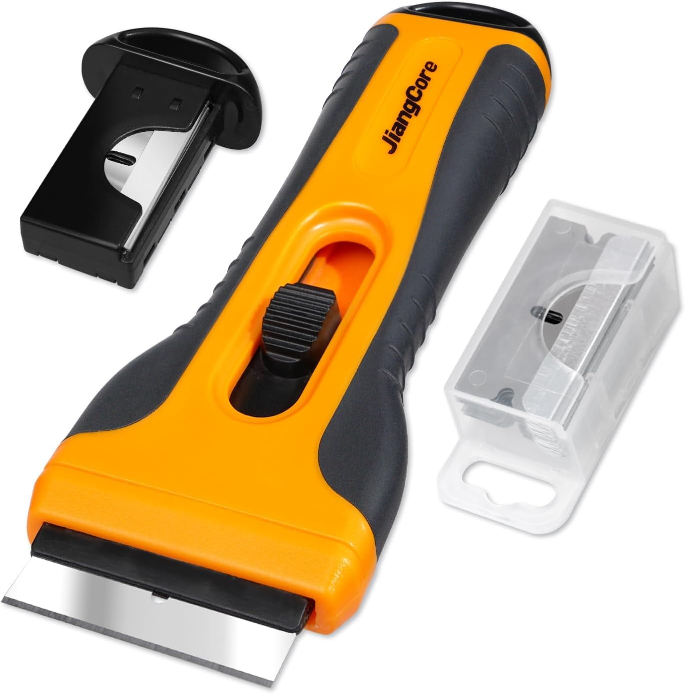 Razor Blade Scraper Tool with 15 Extra SK5 Blades - Multi-Surface for ...