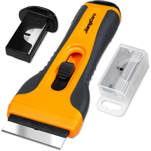 Razor Blade Scraper Tool with 15 Extra SK5 Blades - Multi-Surface for ...