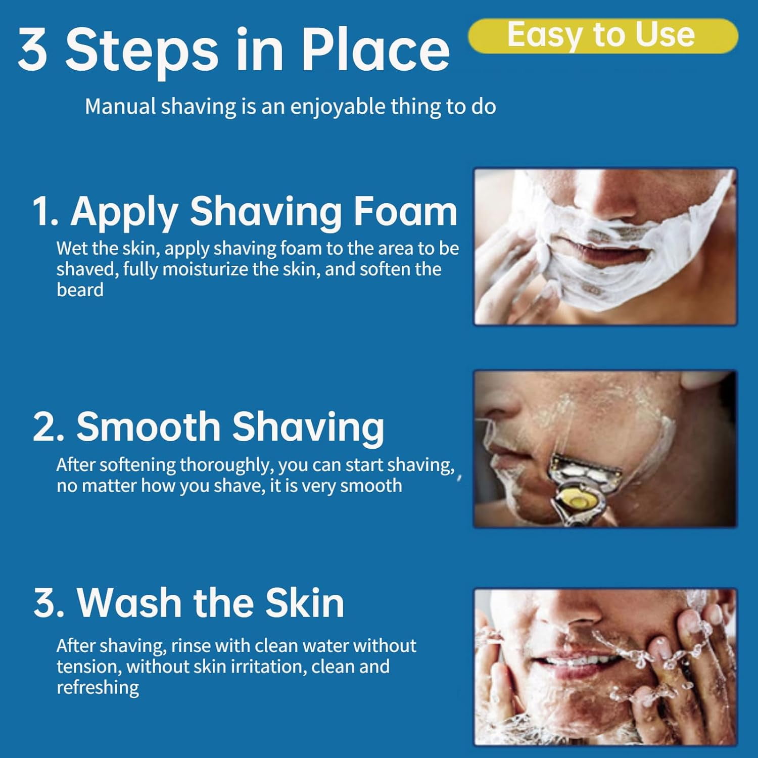 Razor Blades Refills, Manual Mens Razor Blades, Precision Cut Stainless ...