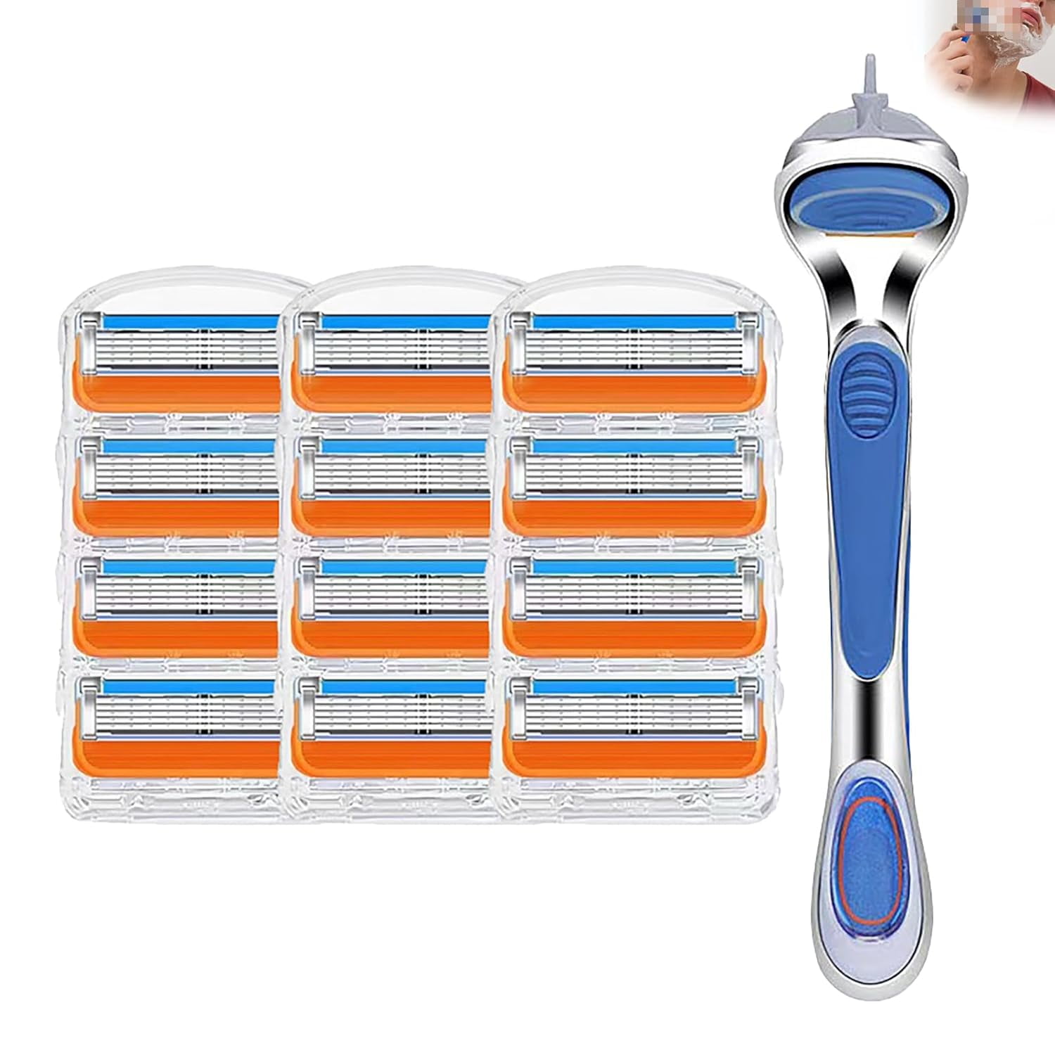 Razor Blades Refills Pack, Replacement of Men's Razor Shaver, Blade ...