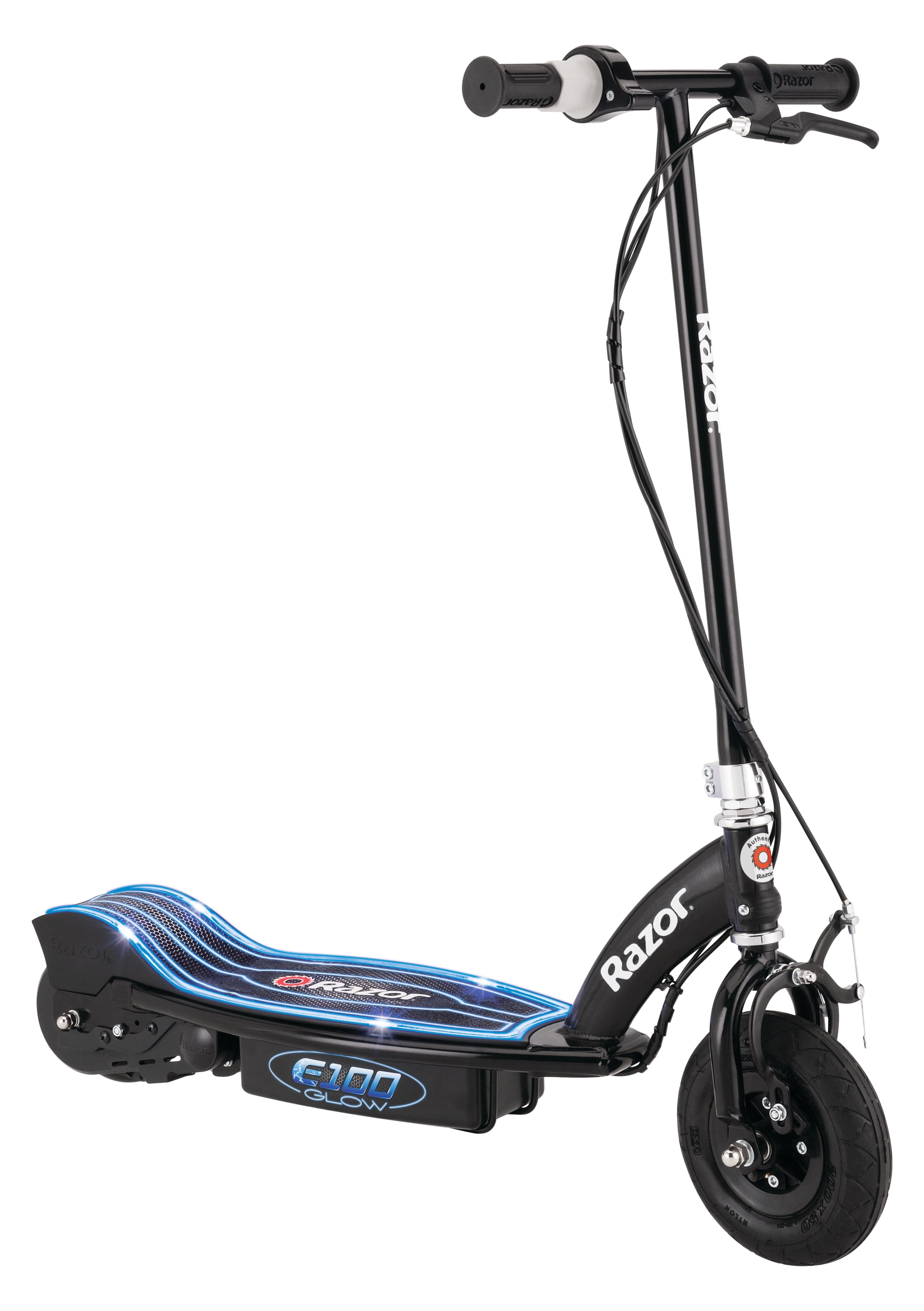 Razor-Powered E100 Glow LED Electric Scooter for Kids 8+, 10 mph Speed ...