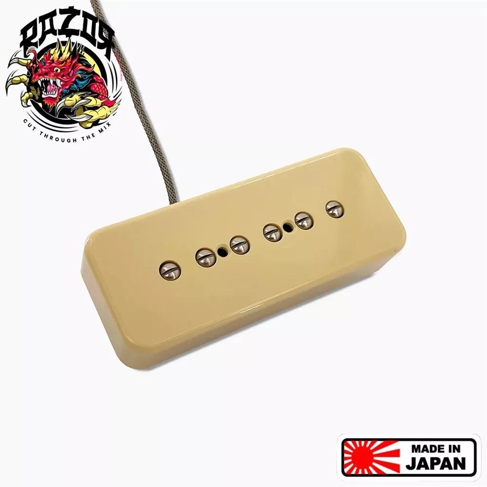Razor Hidden Gem Stacked Humbucker P90 Pickup - CREAM, #RZR-10075 ...