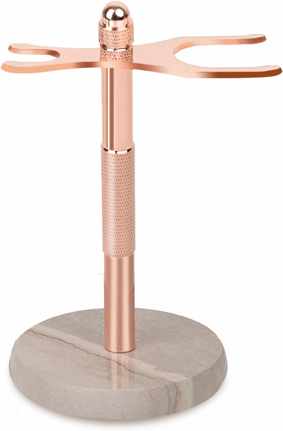 Razor Holder with Brush Stand,with Hand-Polished Duneglow Marble Base ...