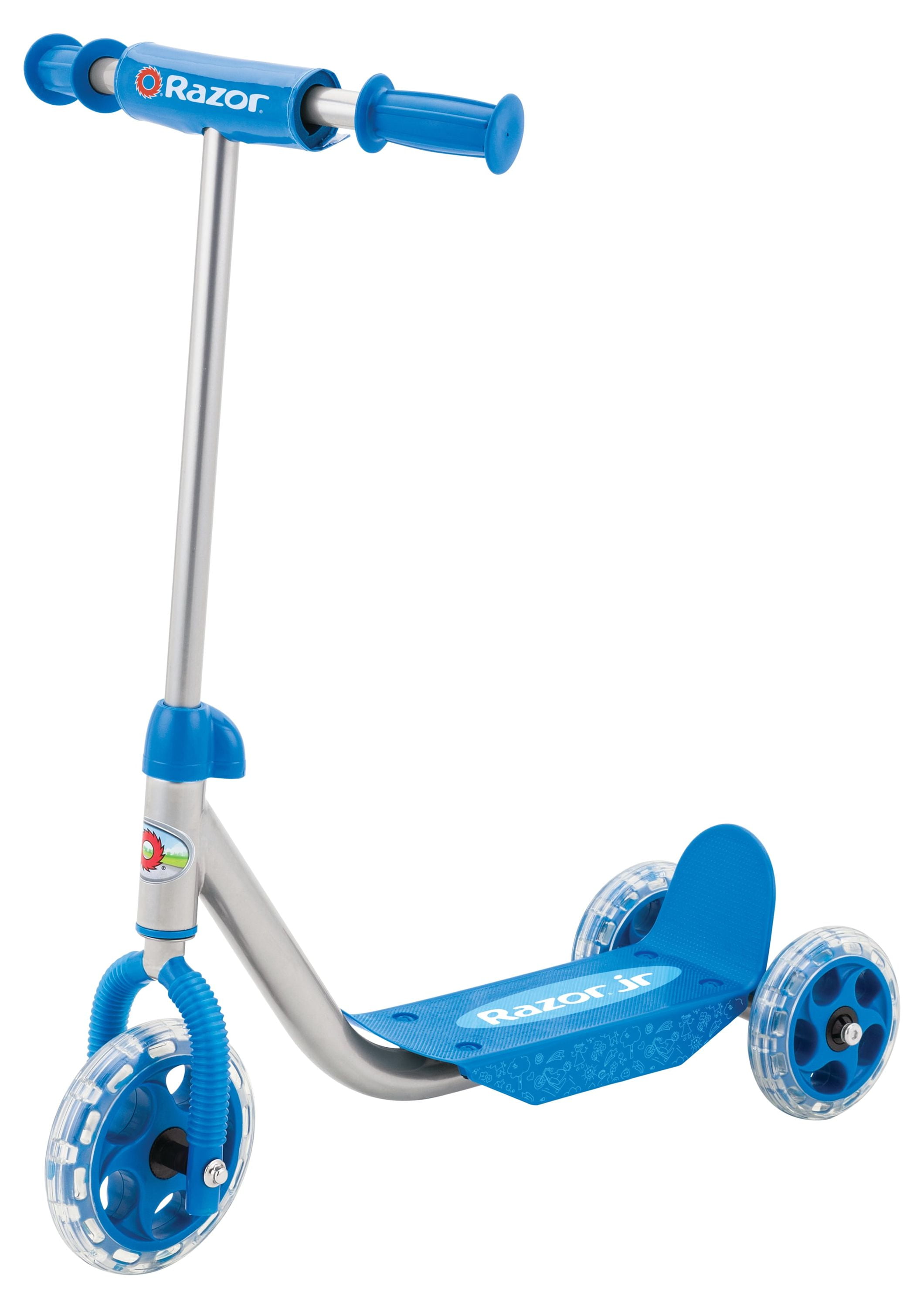 Razor Jr 3-Wheel Lil' Kick Scooter - Blue, for Child Ages 3 and up ...