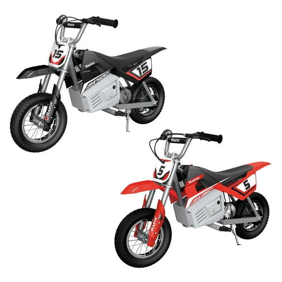 Razor MX350 & MX400 Dirt Rocket Electric Motorcycle Dirt Bike, Black ...