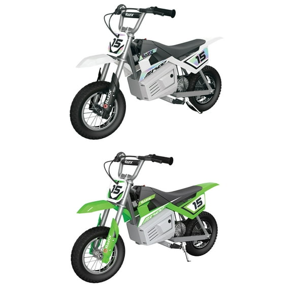 Razor MX400 Dirt Rocket Electric Motocross Motorcycle Bikes, 1 White ...