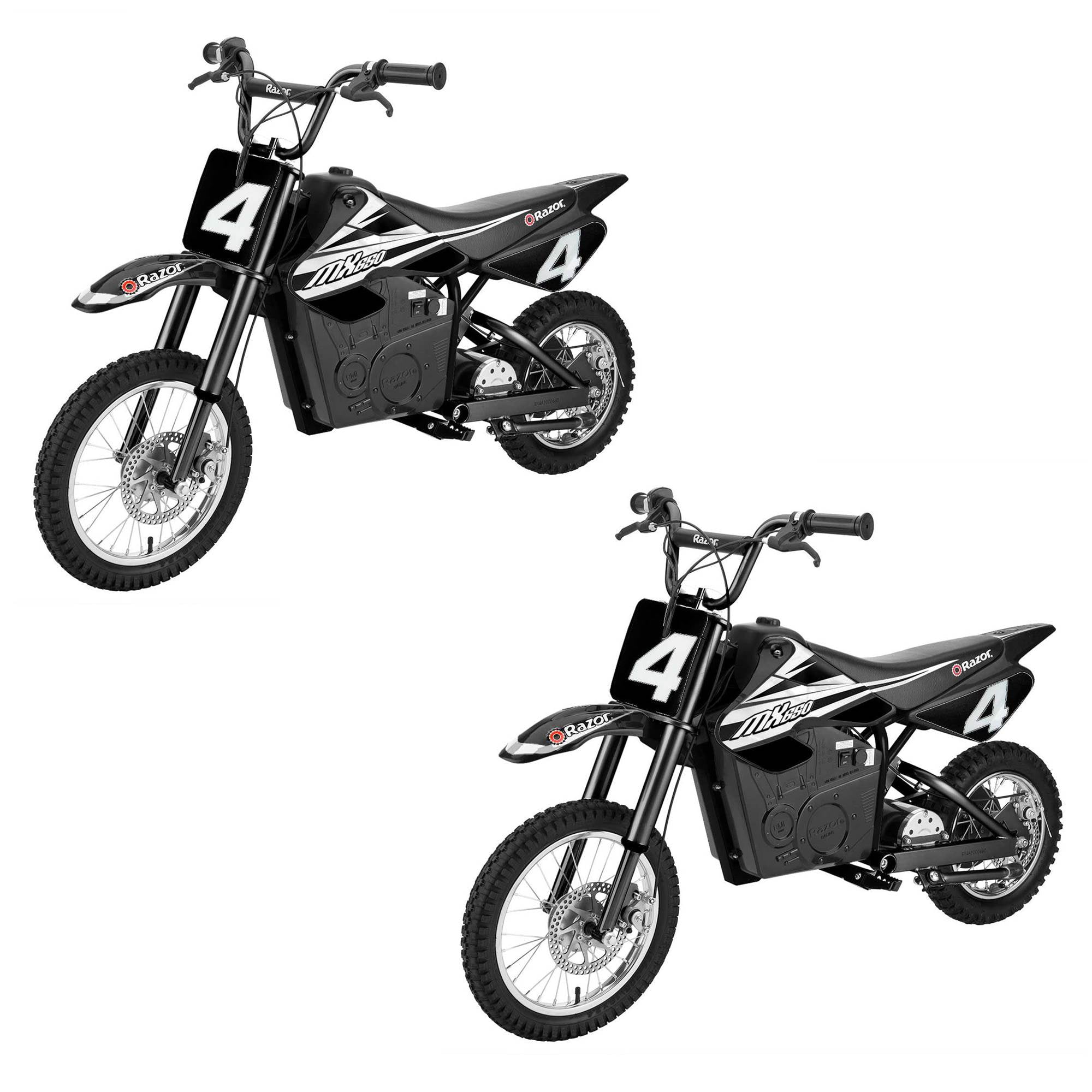 Razor MX650 Dirt Rocket High-Torque Electric Motocross Dirt Bike, Black ...