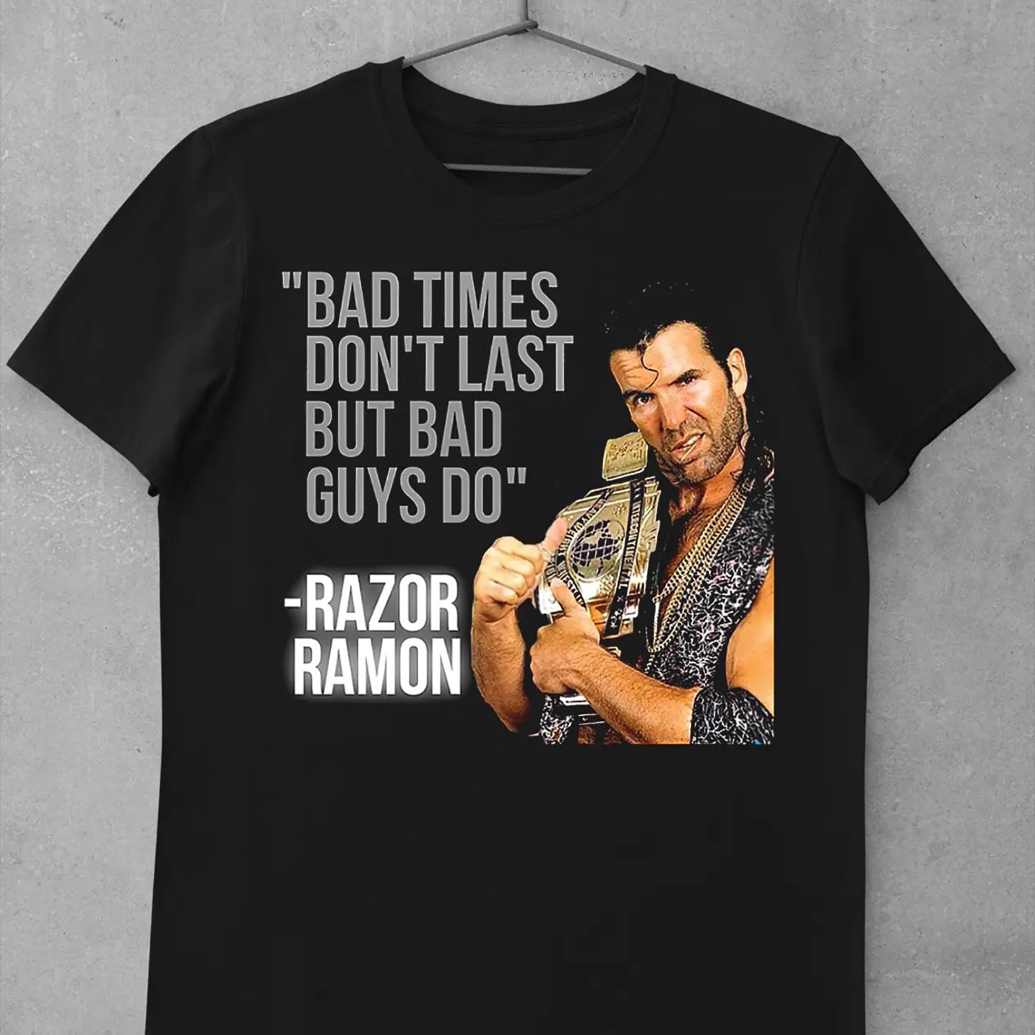 Razor Ramon Bad Guy Do Scott Hall Shirt Short Sleeve - Walmart.com