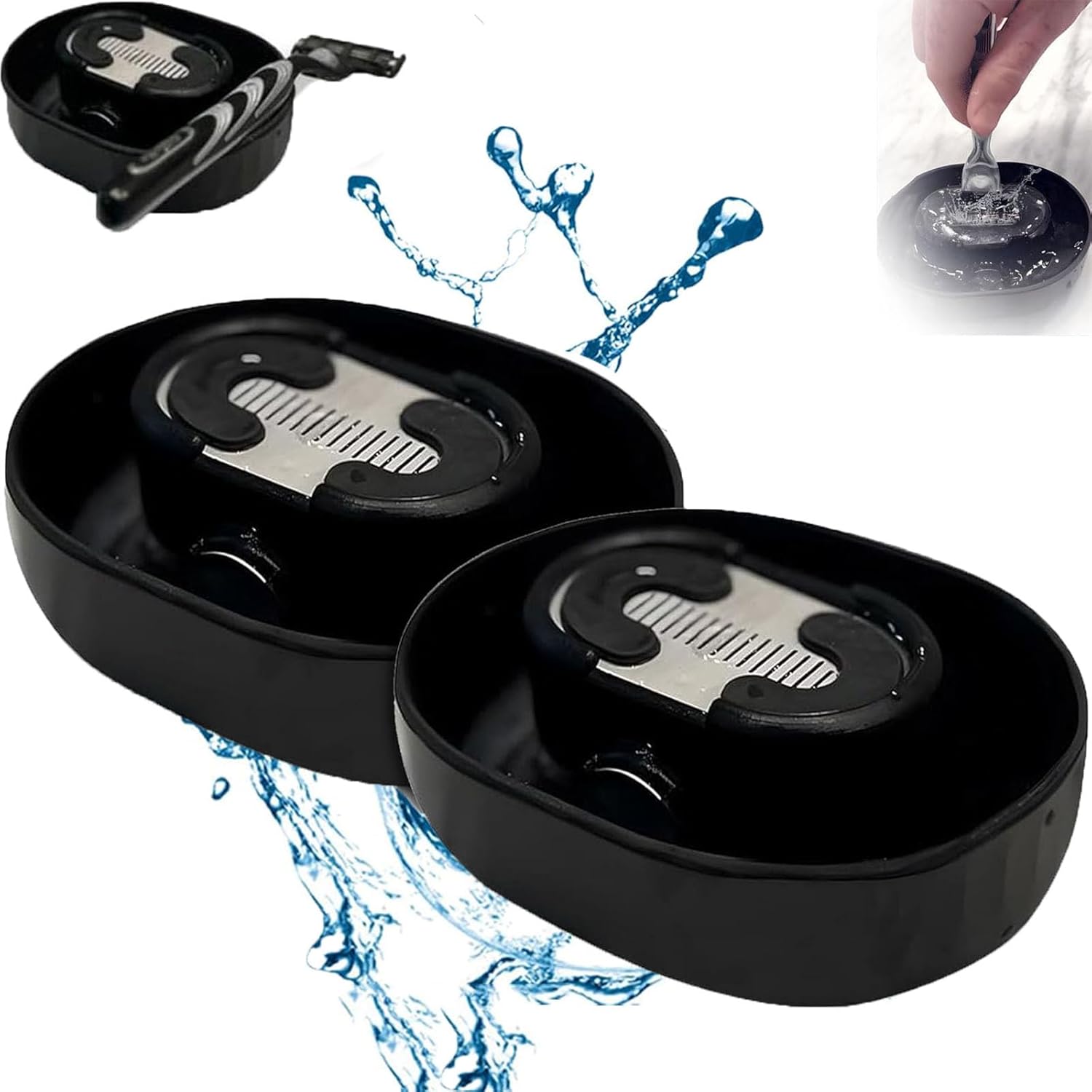 Razor Rinser - Clean Your Razor Efficiently, Manual Push-Type Shaving ...