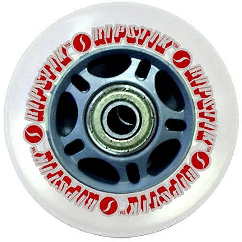 Razor Ripstik Replacement Wheels, 76mm with ABEC-5 Bearings, Silver/Red ...