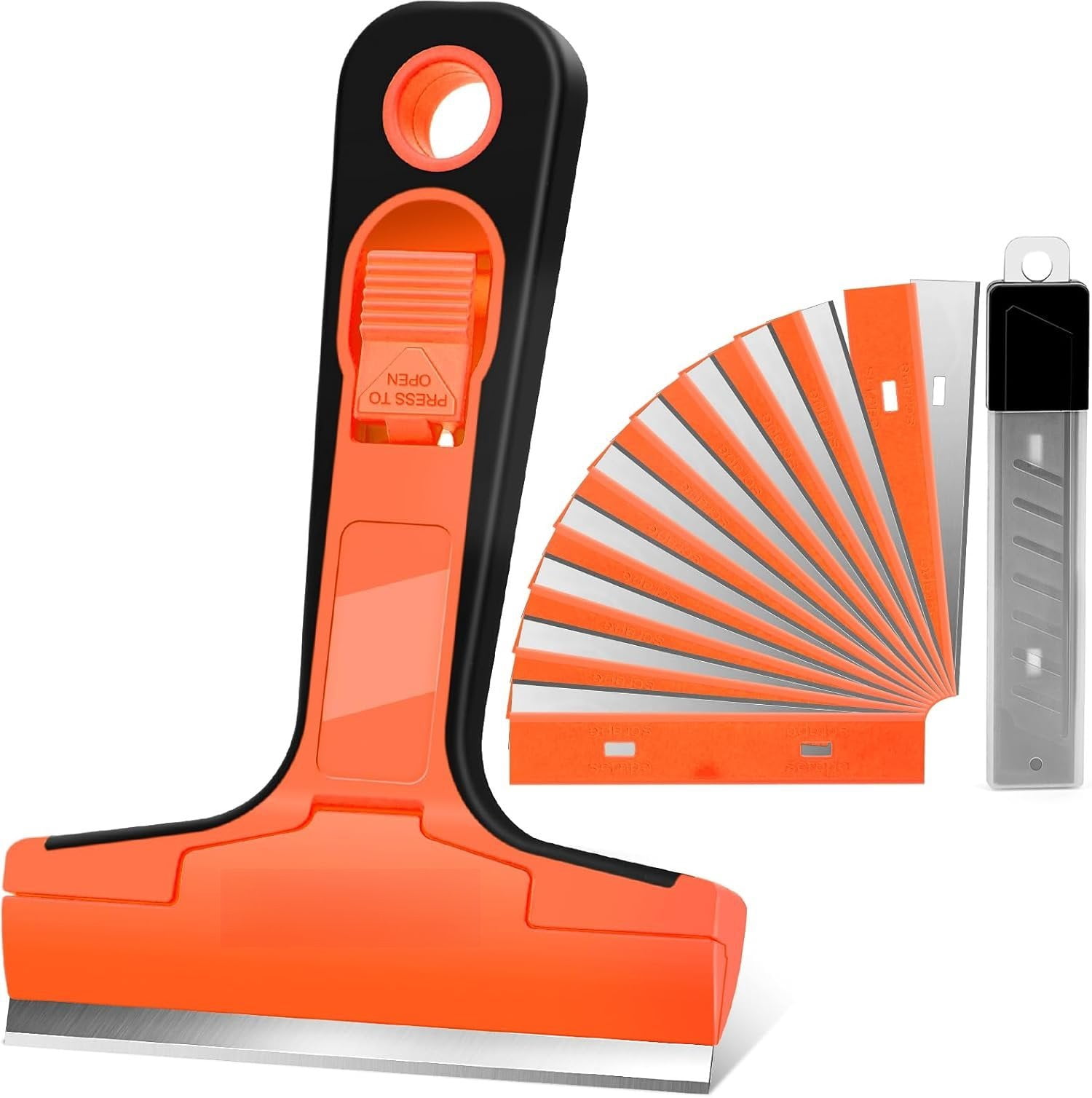 Razor Scraper, 4" Razor Scraper with 20 count & , Multi-Purpose Glass ...