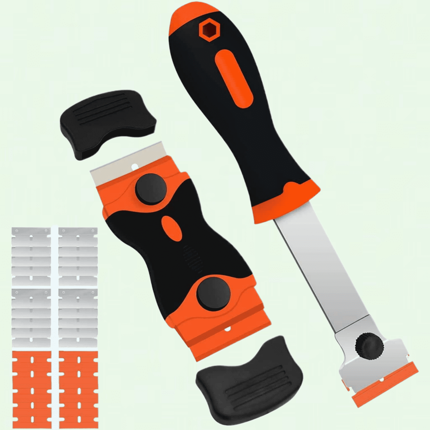 Razor Scraper Set, 2-Pack Razor Blade Scraper Tool for Easy Label ...