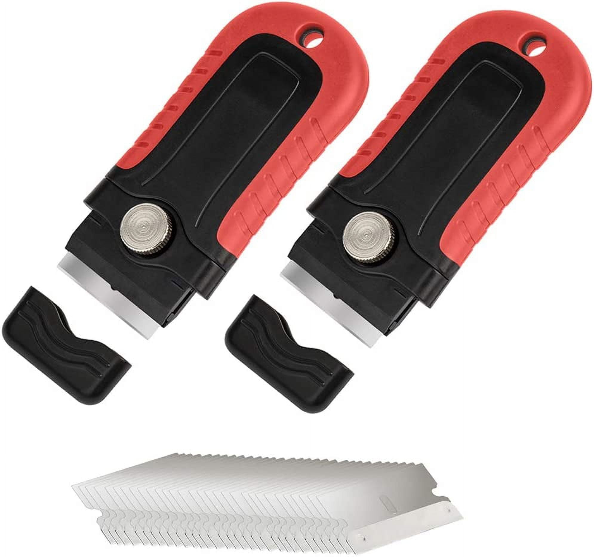 Razor Scraper Set With 30 Extra Blades Cleaning Tool for Window Wall ...