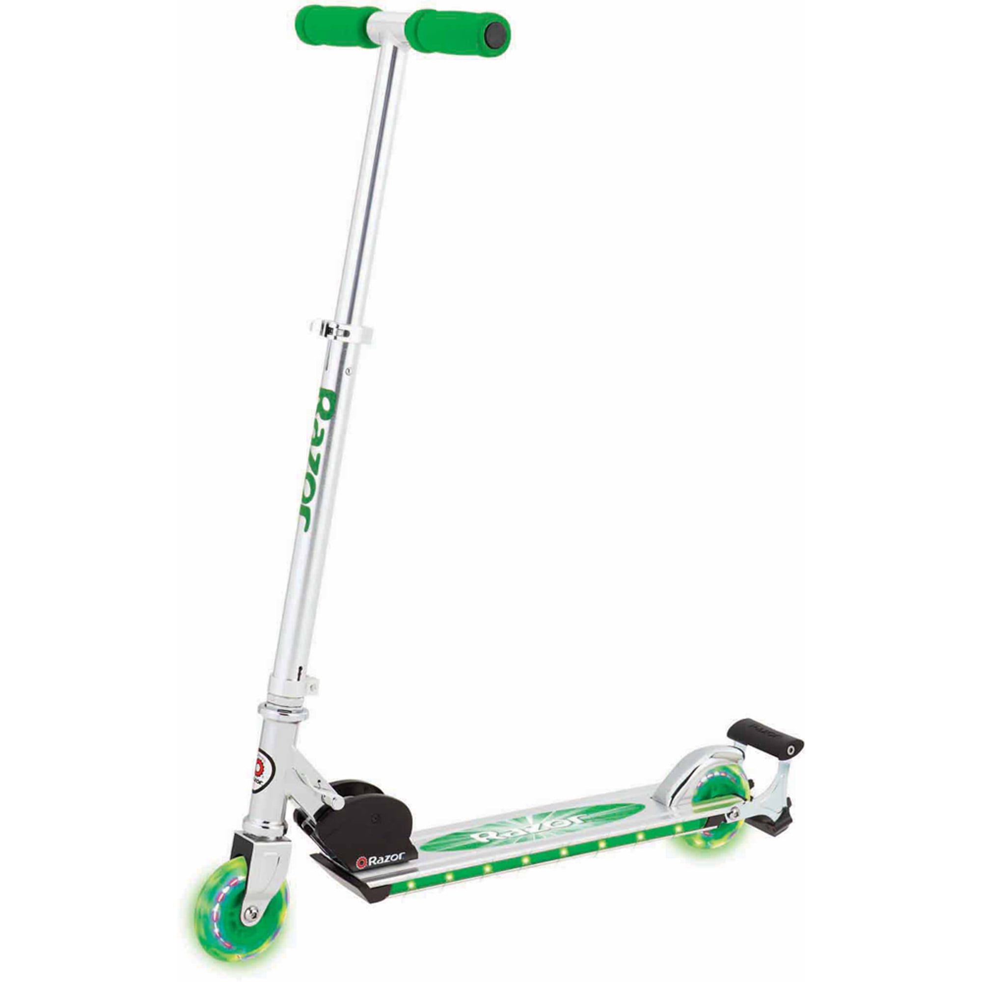 Razor Spark 2.0 Green Kick Scooter with LED Wheels - Walmart.com