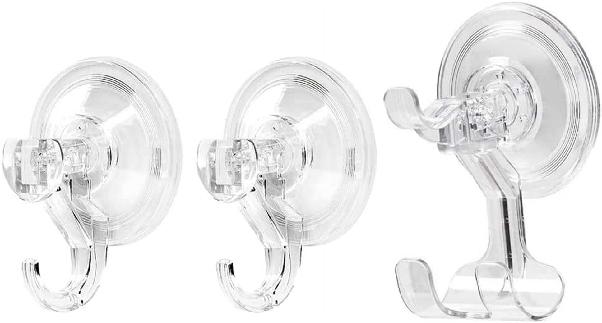 Razor Suction Hooks, 2 Vacuum Suction Cup Hooks and 1 Razor Holder ...