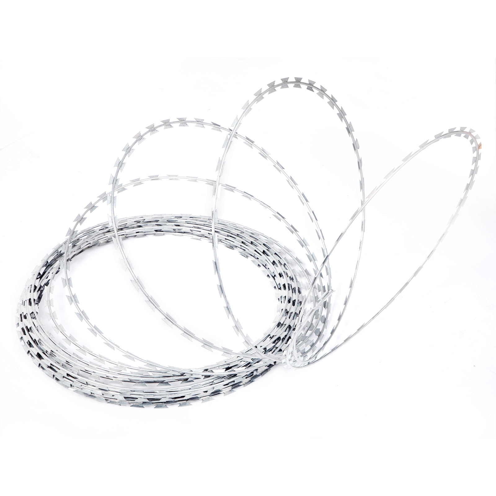 Razor Wires Razor Barbed Wire 246ft,5 Coils 49 ft Razor Wire Fencing ...
