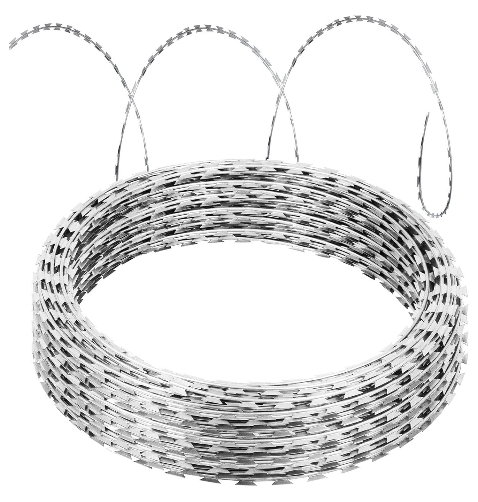 Razor Wires Razor Barbed Wire 492ft,10 Coils 49 ft Razor Wire Fencing ...