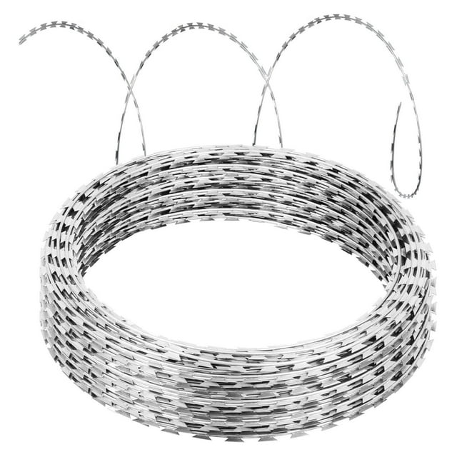 Razor Wires Razor Barbed Wire 492ft,10 Coils 49 ft Razor Wire Fencing ...