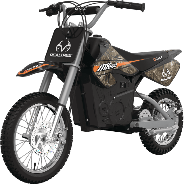 Razor x Realtree Dirt Rocket MX650 - 36V Electric-Powered Dirt Bike, up to 17 mph, Ride-on for ...