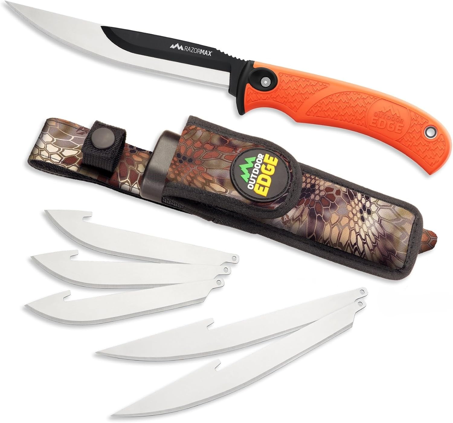 RazorMax - Replaceable Fixed Blade Hunting Knife with 3.5" Drop-Point ...