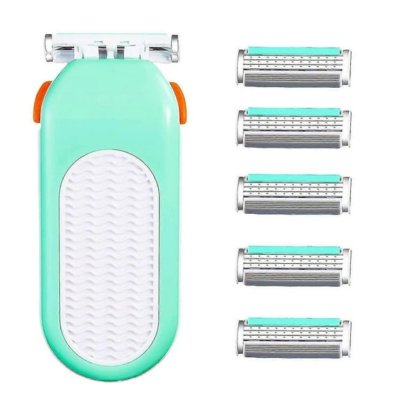 Razors For Women 6 Refills 3 Blades Shaver For Face Legs Bikini Area ...