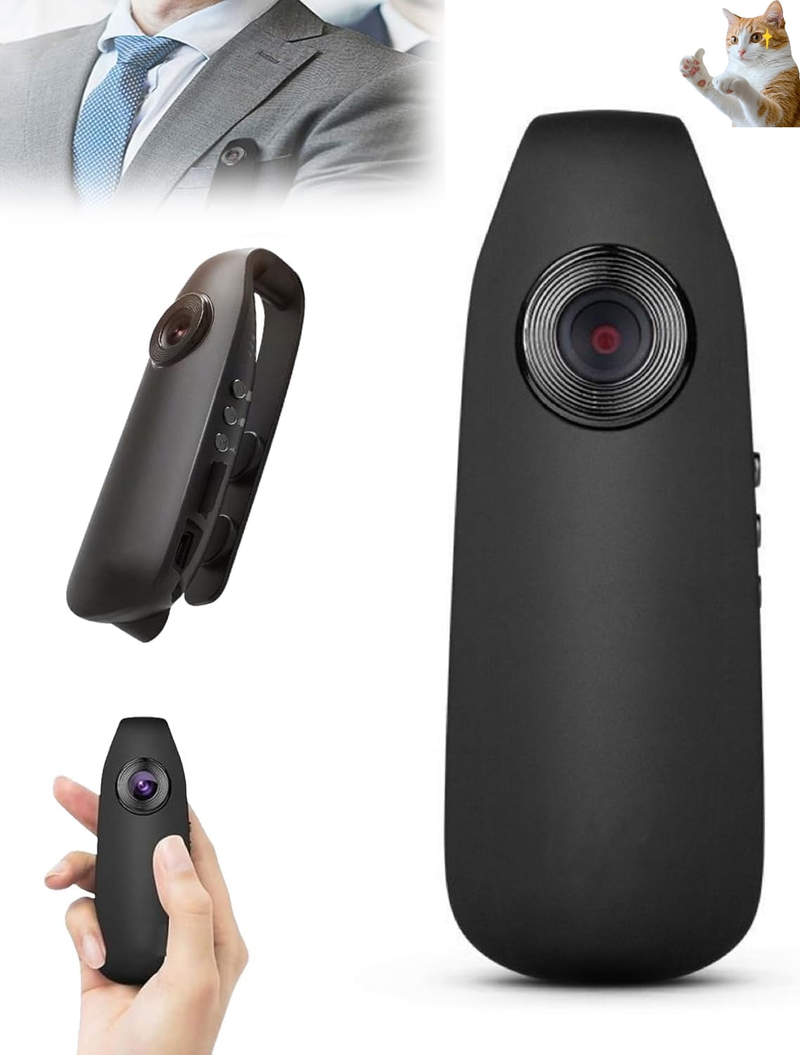 Razunoth Smart Mini HD Camera, 1080p HD Portable Bodycam, Portable ...