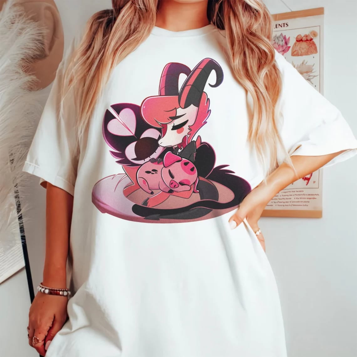 Razzle KeeKee and Fat Nuggets Shirt, Angel Dust Hazbin Tshirt, Hazbin ...