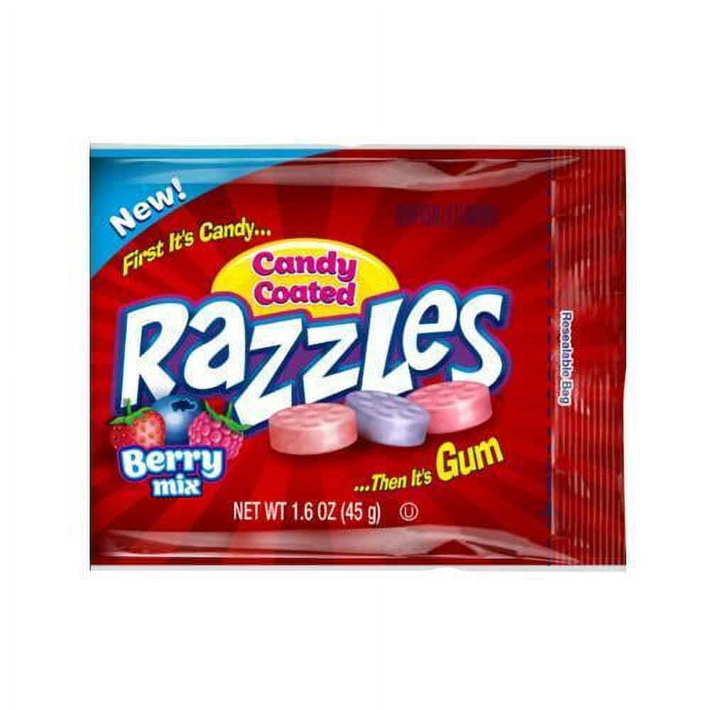 Razzles Berry Mix Candy Gum - 3 Pks - First its Candy then it's Gum ...