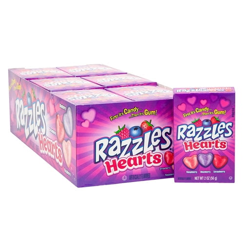 Razzles Hearts Candy - 2-oz. Box - Walmart.com