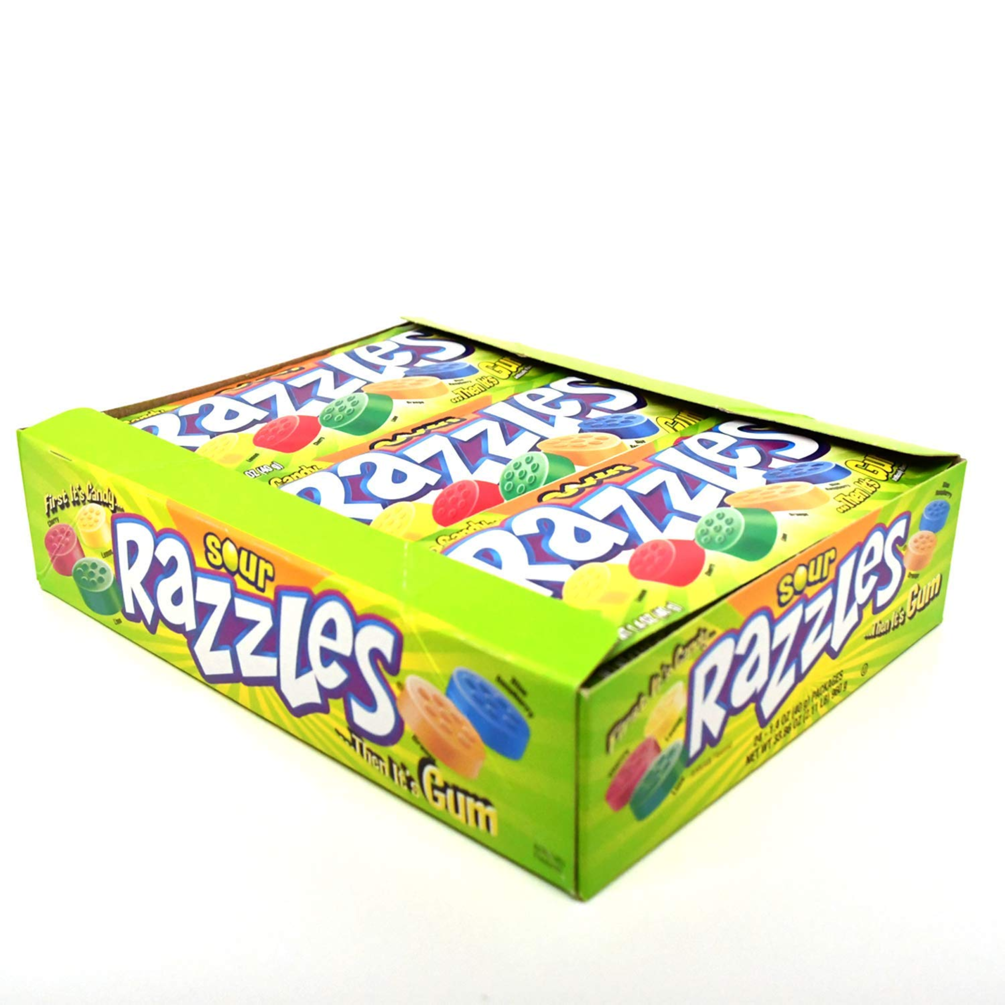 Razzles SOUR Flavor Candy Gum 1.4 Ounce (Pack of 24) - Walmart.com