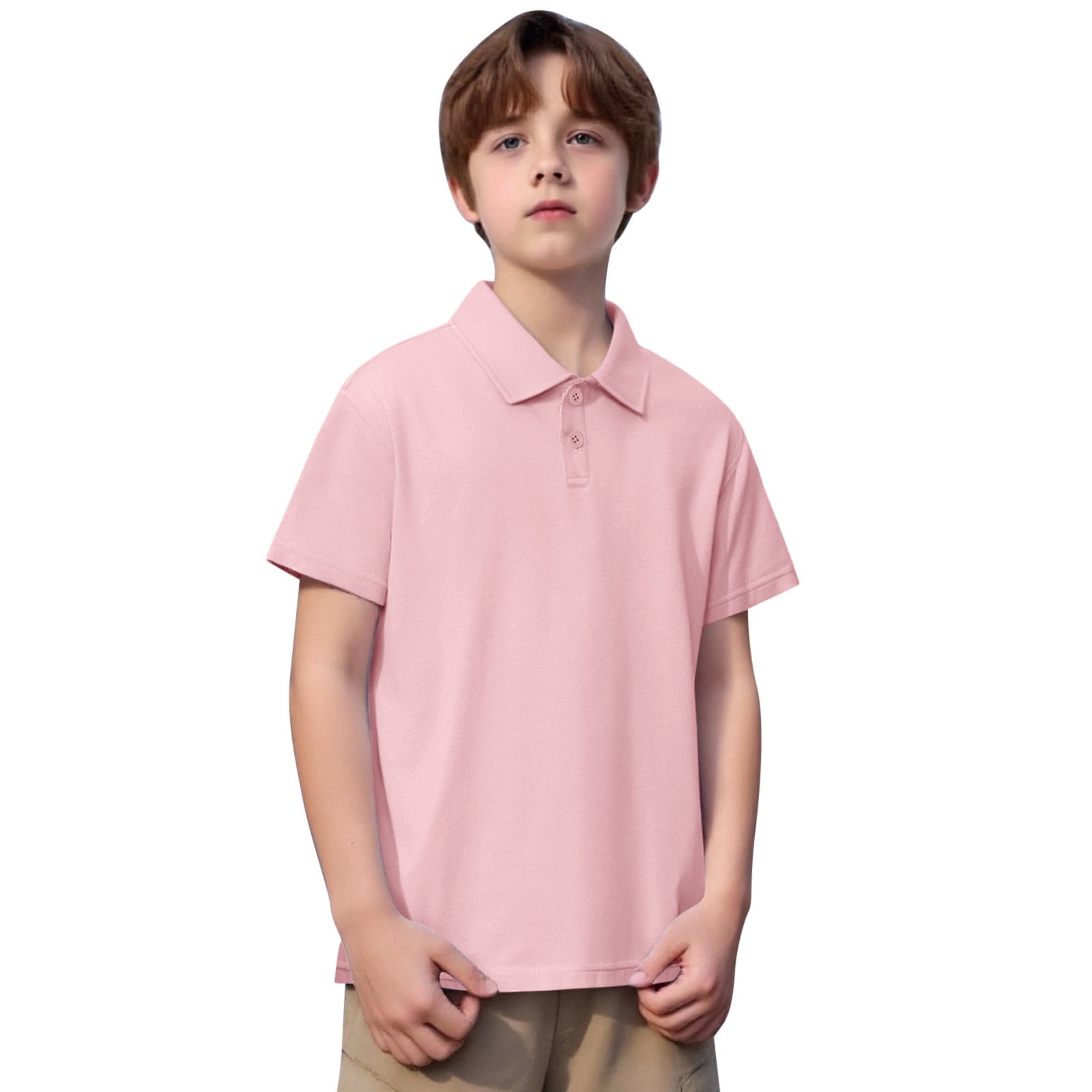 Razzly Big Boys Pique Polo Shirts, Solid Color Uniform Performance ...