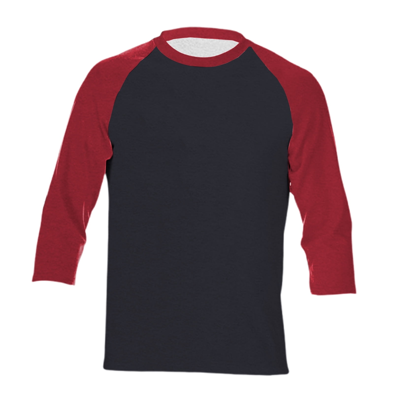 Razzly Men's 3/4 Sleeve Baseball Raglan T Shirt Casual Soft Breathable ...